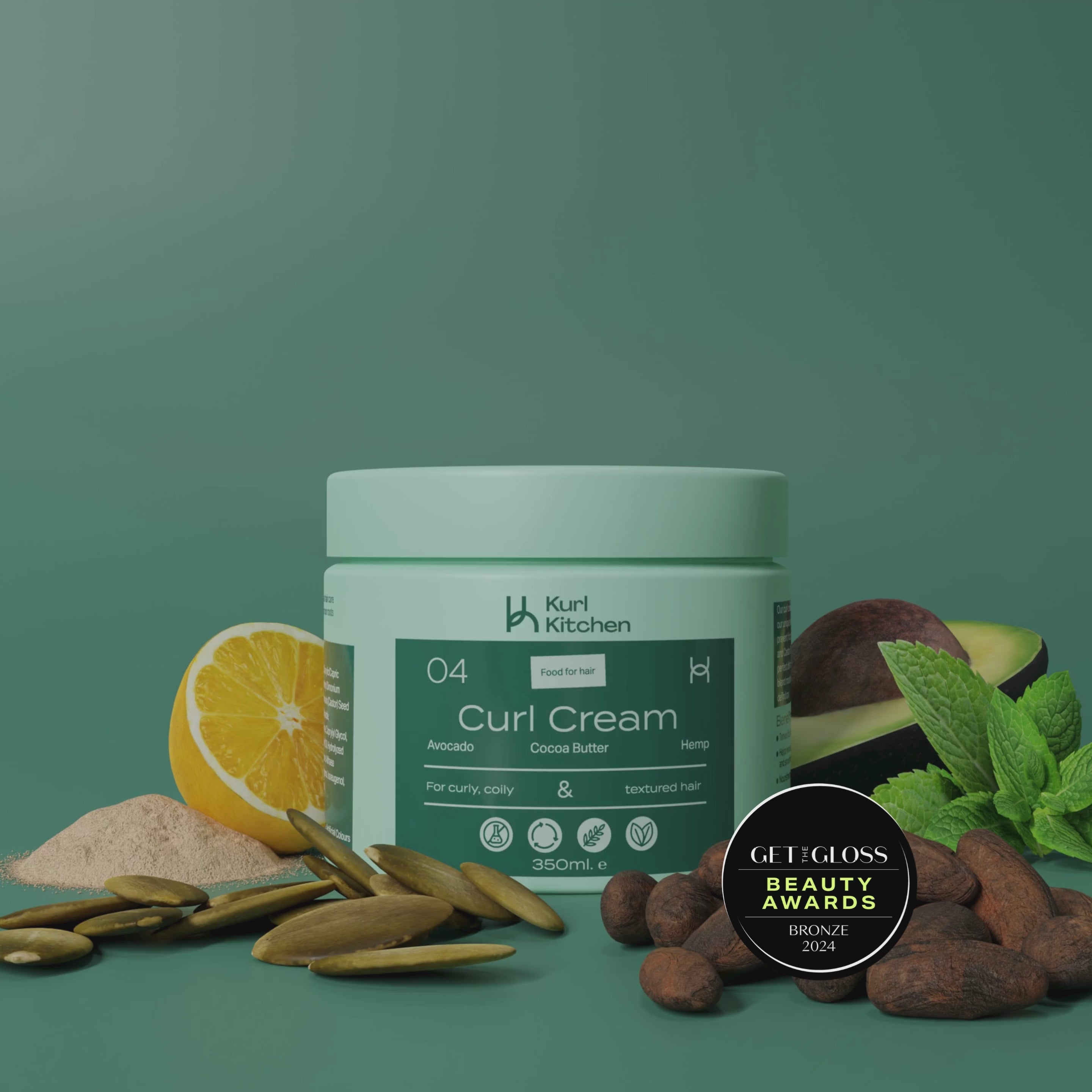 Moisturising and curl defining avocado Curl Cream – The Kurl Kitchen